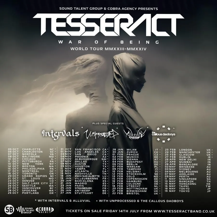 Evento Tesseract - 26/10/2023 - Seattle - Showbox Sodo - Estados Unidos